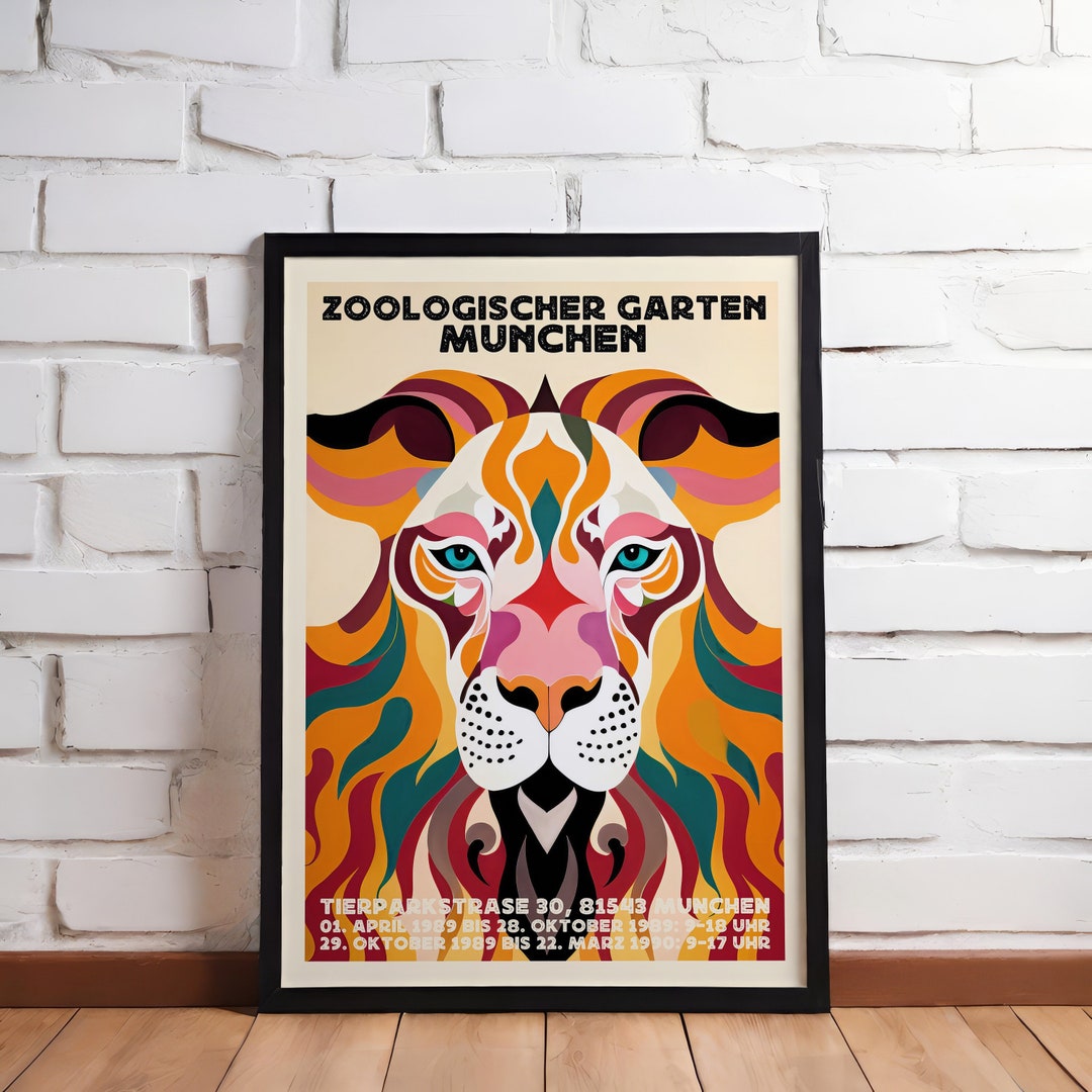 Vintage Zoo Poster - Vintage Advertising Giclee Reproduction ...