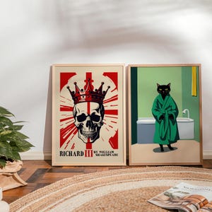 William Shakespeare’s Richard III Poster - Dramatic Literary Wall Decor ...