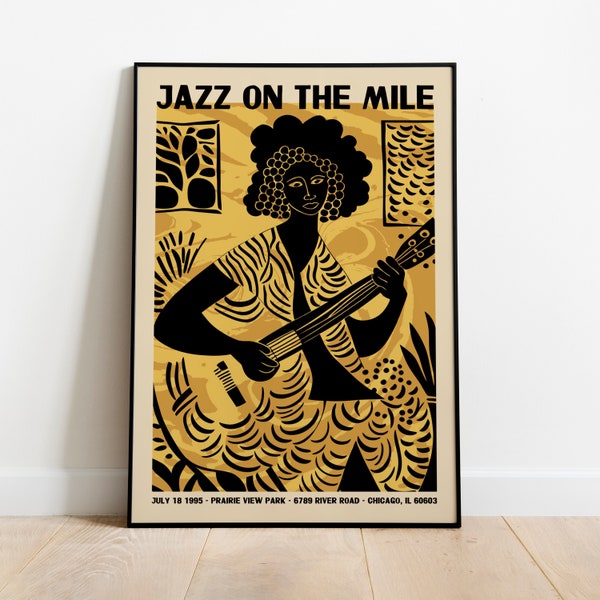 Vintage Jazz Poster - Etsy