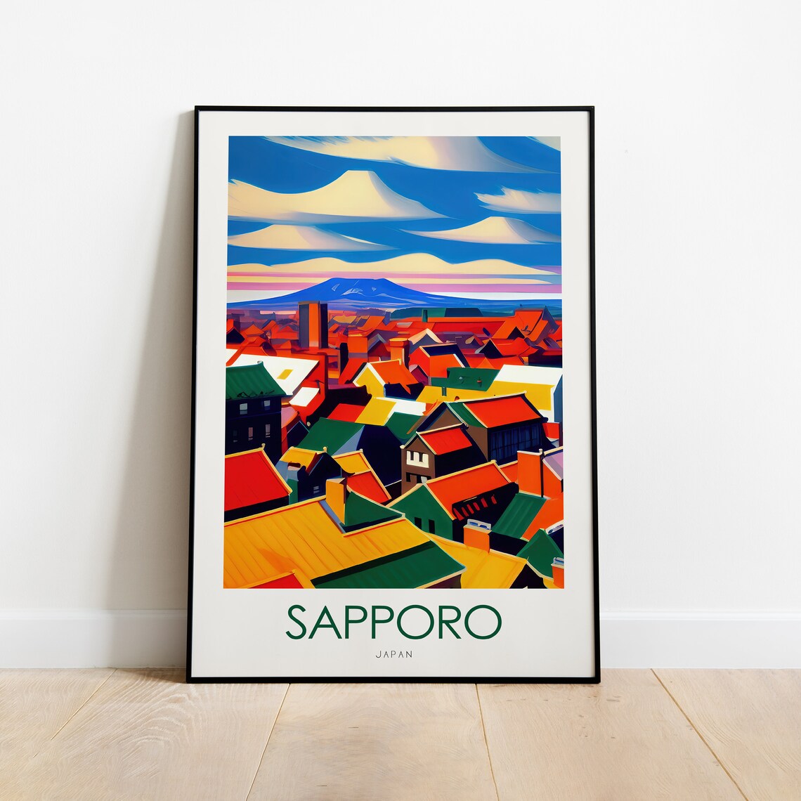 Minimalist Sapporo Poster Japan Poster Japanese Wall Decor - Etsy