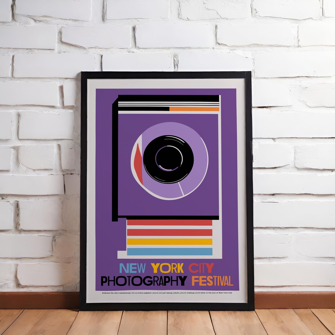 NYC Photography Festival Poster Photo Exhibition NYC Large Wall Art ...
