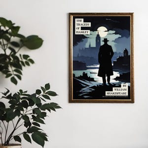 The Tragedy of Hamlet Poster William Shakespeare Art Classic Play ...