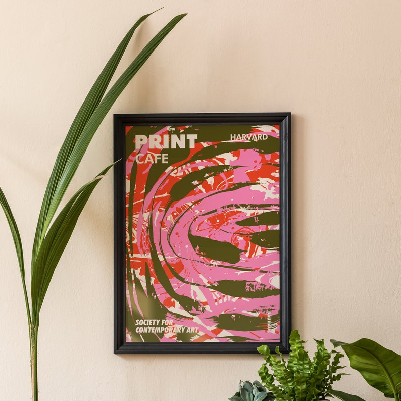 Modern Art Exhibition Poster Society for Contemporary Art - Etsy