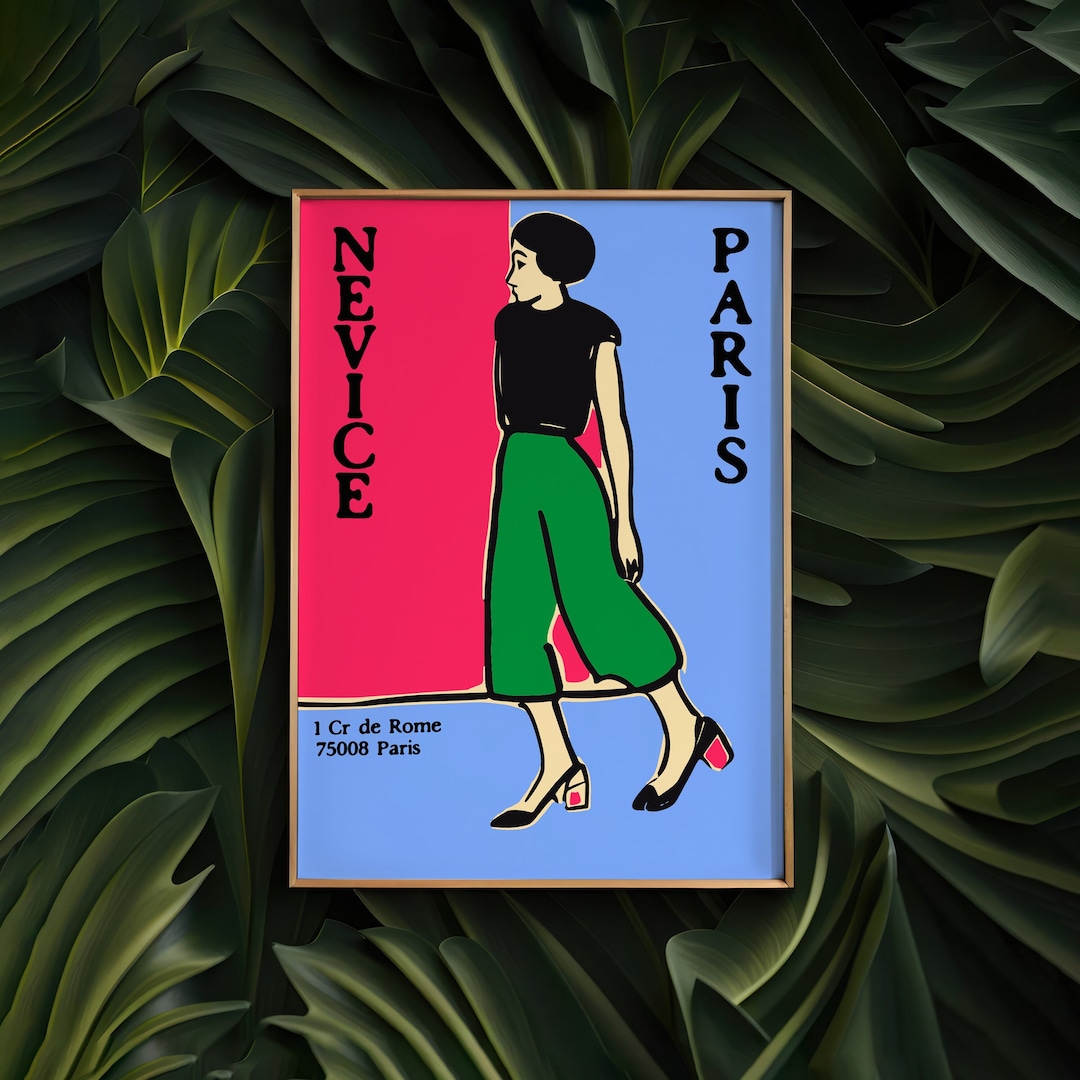 French Fashion Poster Retro Concept Store Poster Advertising Paris ...