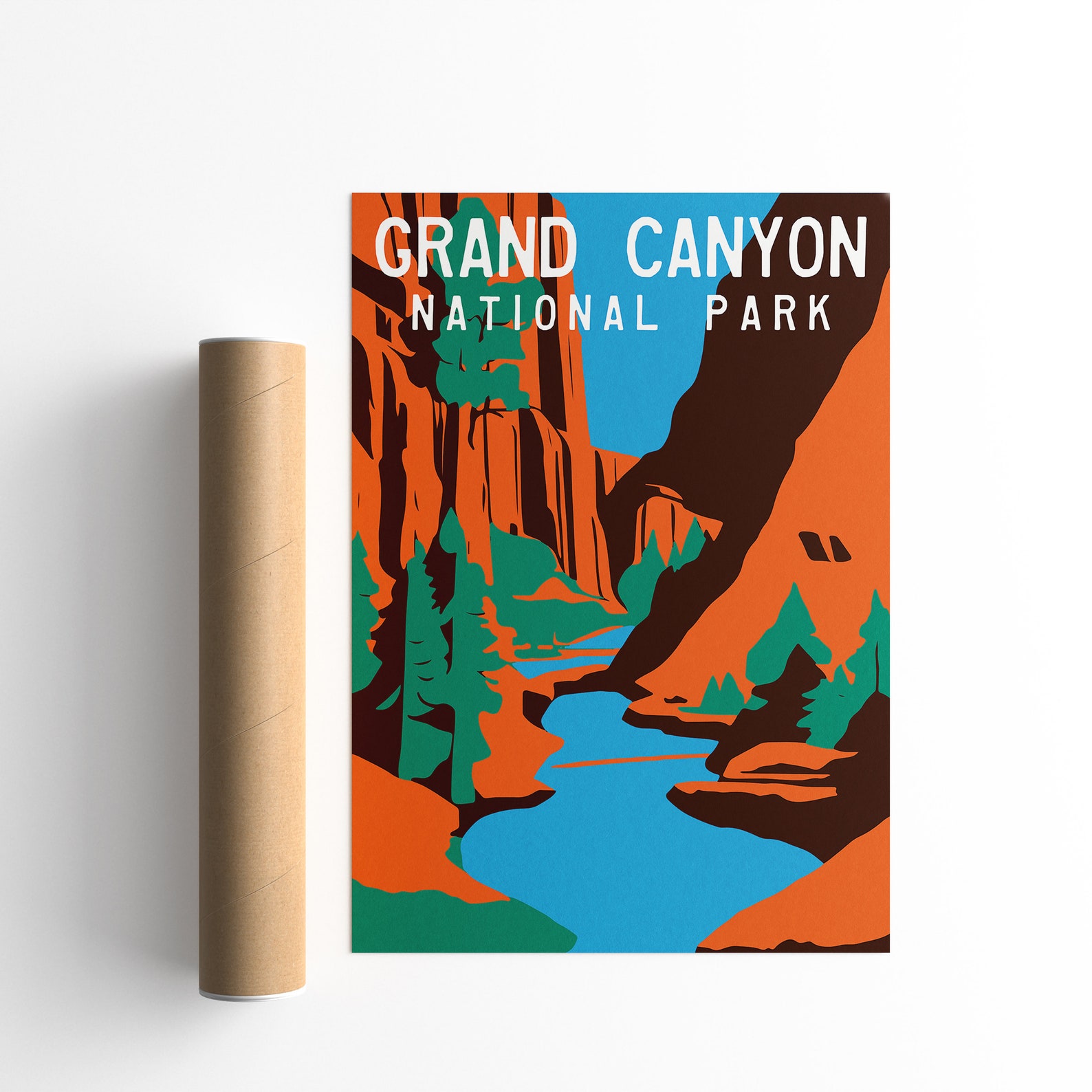 GRAND CANYON National Park Poster Minimalist Print Printed - Etsy