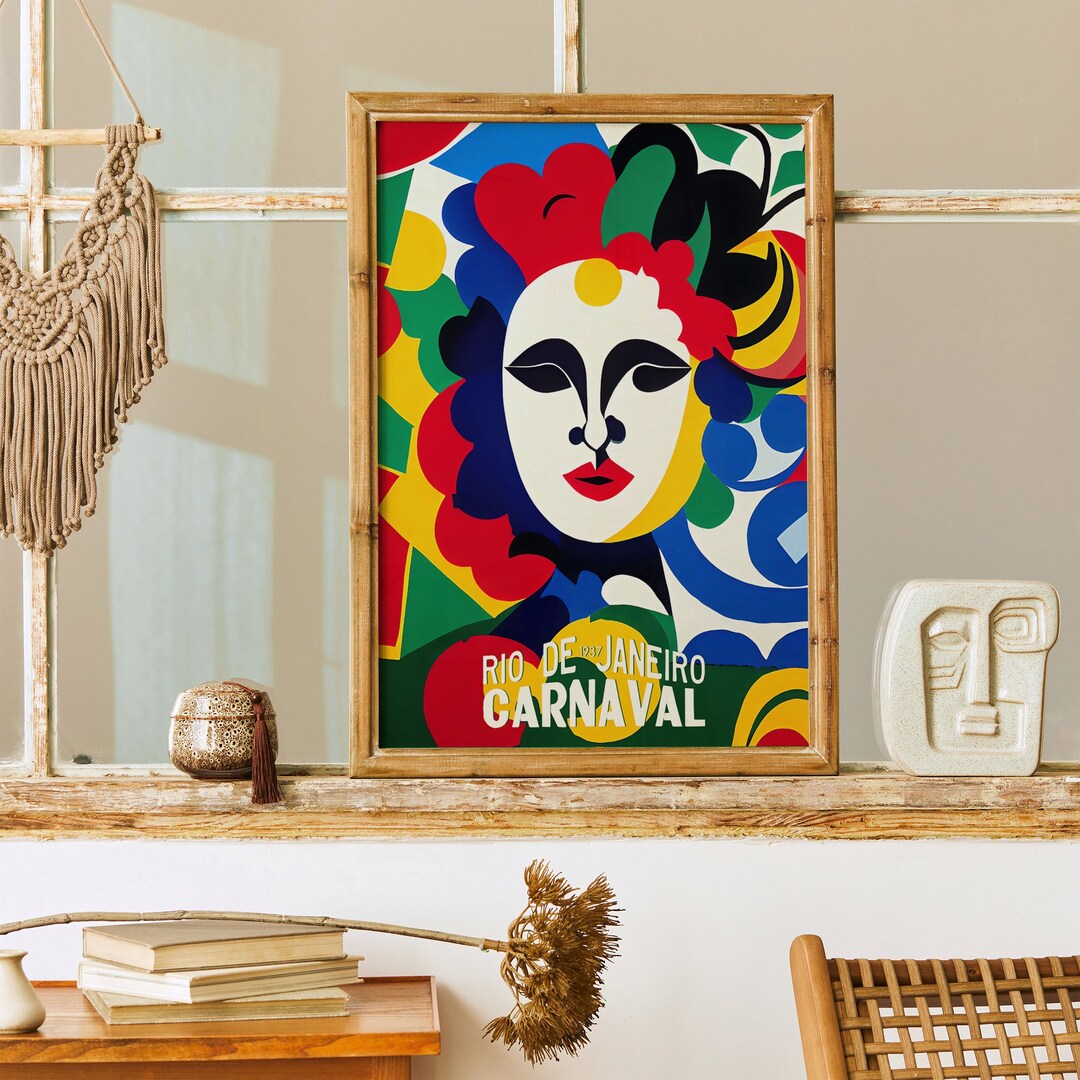 1937 Rio Carnival Poster Giclee Reproduction Travel Prints Vintage ...