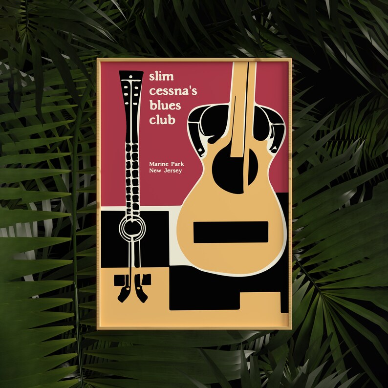 Blues Music Club Poster Advertising Giclee Reproduction - Etsy