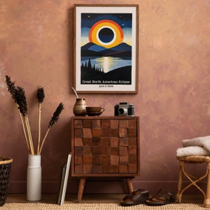 2024 Total Solar Eclipse POSTER | Solar Eclipse Art, Limited Edition ...