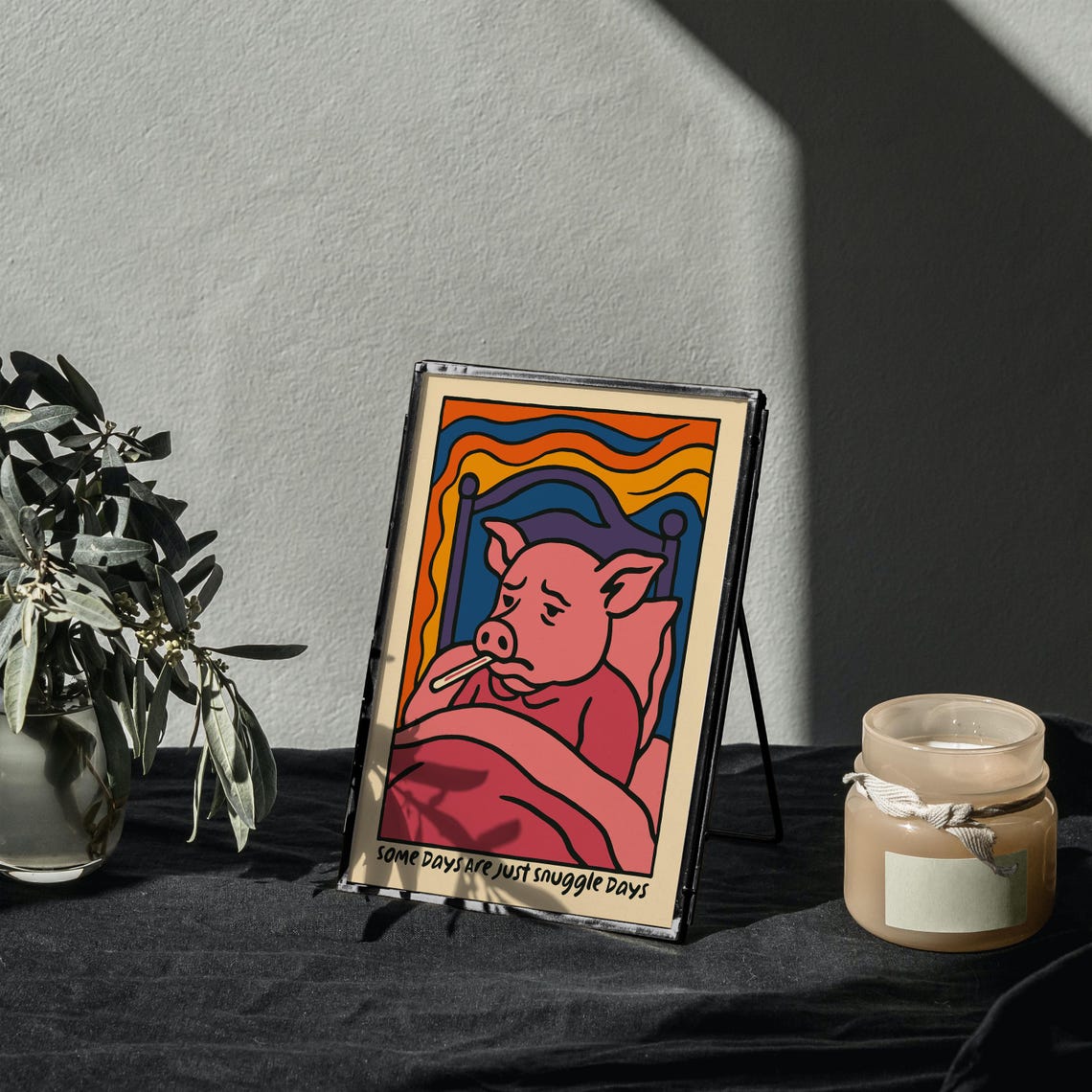 24x36 - Sick Pig Poster - Whimsical Pediatric Clinic Wall Art - Etsy