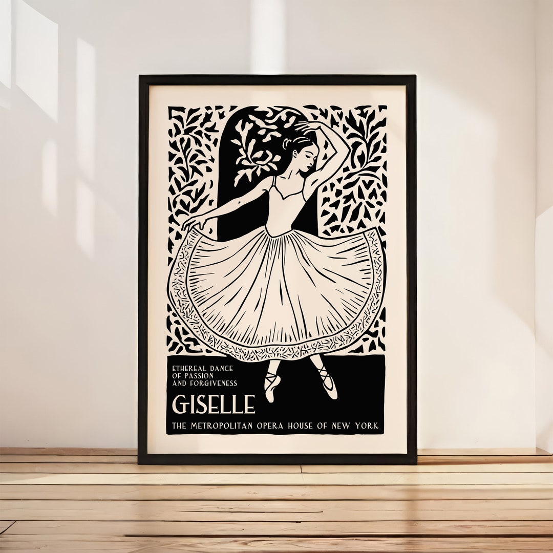 Giselle Ballet Poster - Ethereal Dance of Passion and Forgiveness Art ...