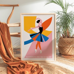 NYC Ballet Poster - Metropolitan Opera House of New York - Elegant ...