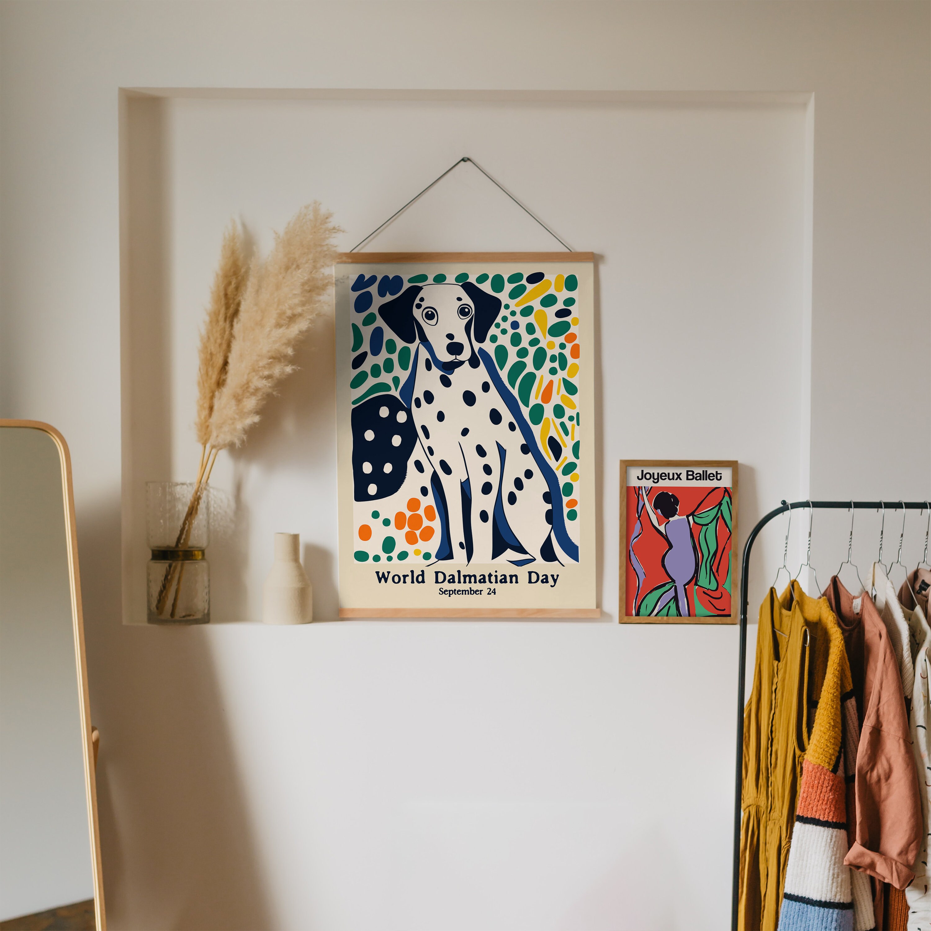 WORLD DALMATIAN DAY Poster Illustrated Portrait Ideal - Etsy