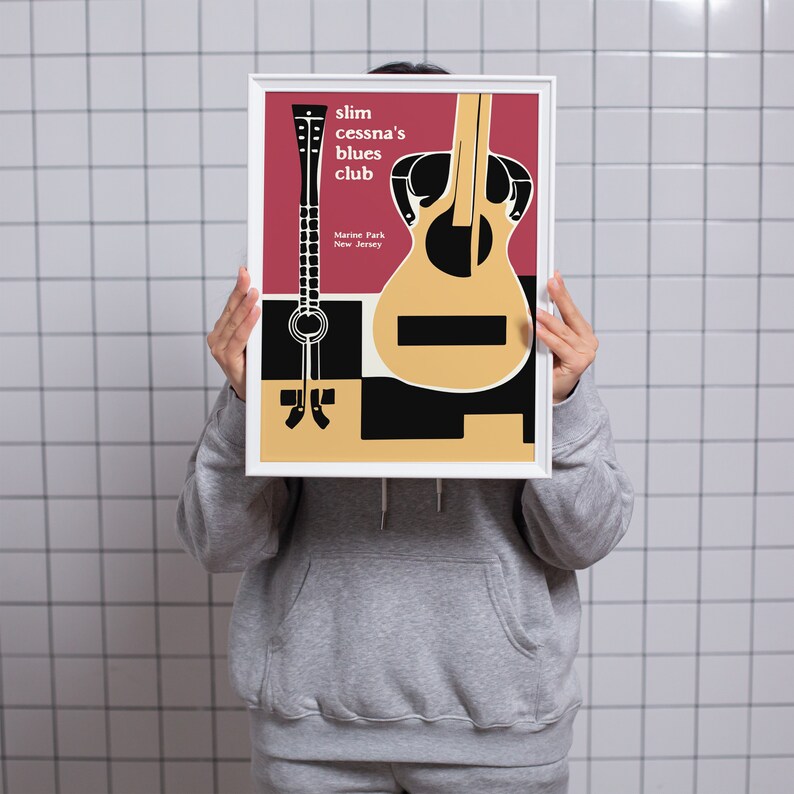 Blues Music Club Poster Advertising Giclee Reproduction - Etsy