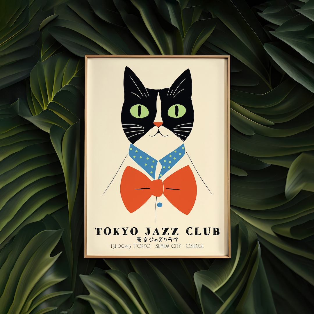 TOKYO JAZZ CLUB Poster - Sumida City - Music Wall Art Prints - Vintage ...