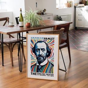 Hamlet Theater Poster - Vibrant Multicolor Art Print - Shakespeare ...