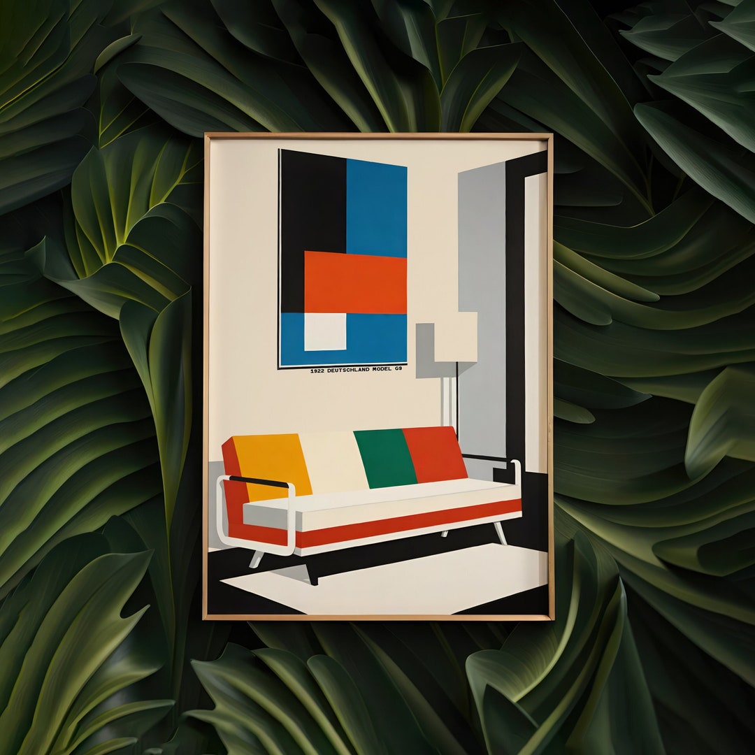 Bauhaus Furniture Poster - 1922 Model G9 - Mid Century Modern Wall Art ...