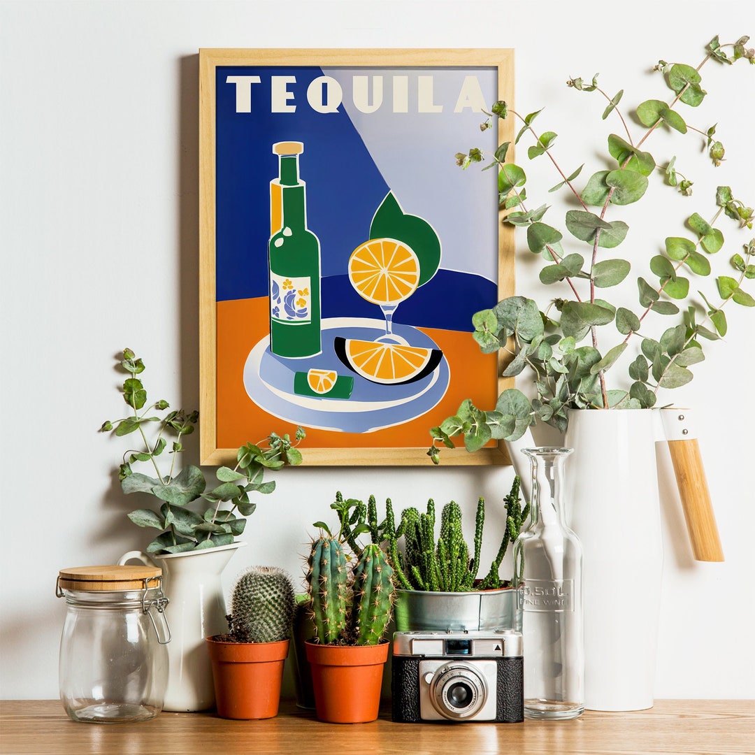 TEQUILA POSTER Retro Advertising Mexican Wall Art 24x36 / 20x30 / 18x24 ...