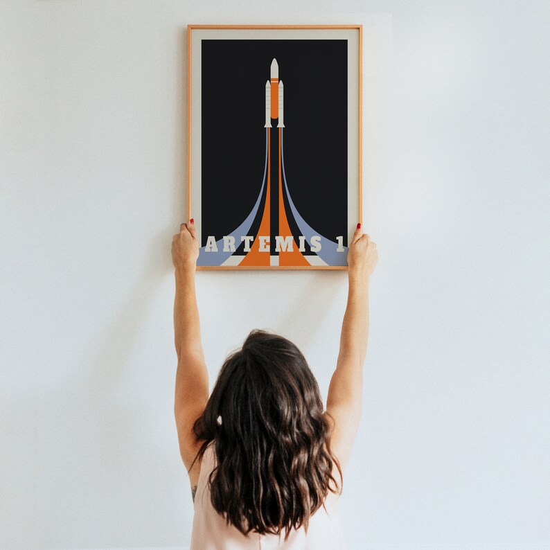 ARTEMIS 1 POSTER Geometric Space Art Print Nasa Posters - Etsy
