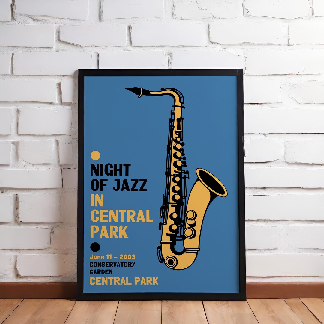 Night of Jazz in Central Park Poster, June 11, 2003 Event Memorabilia ...