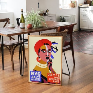 2002 NYC Jazz Festival Poster | Central Park Music Event Memorabilia, Vibrant Wall Art ...