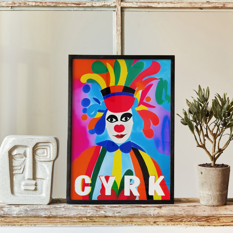 CYRK Polish Circus Poster Retro Advertising Poster - Etsy