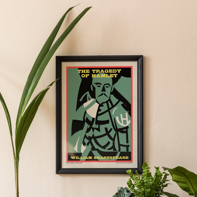 Hamlet Poster William Shakespeare Print the Tragedy of - Etsy