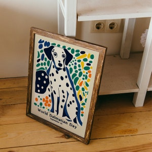 WORLD DALMATIAN DAY Poster Illustrated Portrait Ideal Present for Those ...