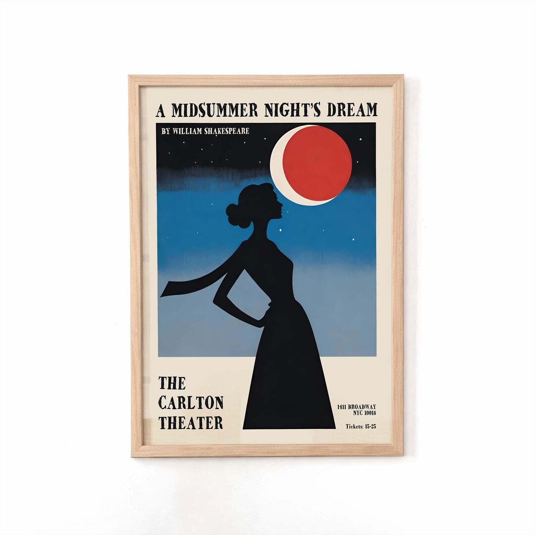 Framed Midsummer Nights Dream Poster - Giclée Fine Art Print ...
