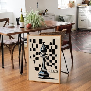Classy Chess Poster - Mancave Graphic Posters, Vintage Chess Art Prints ...
