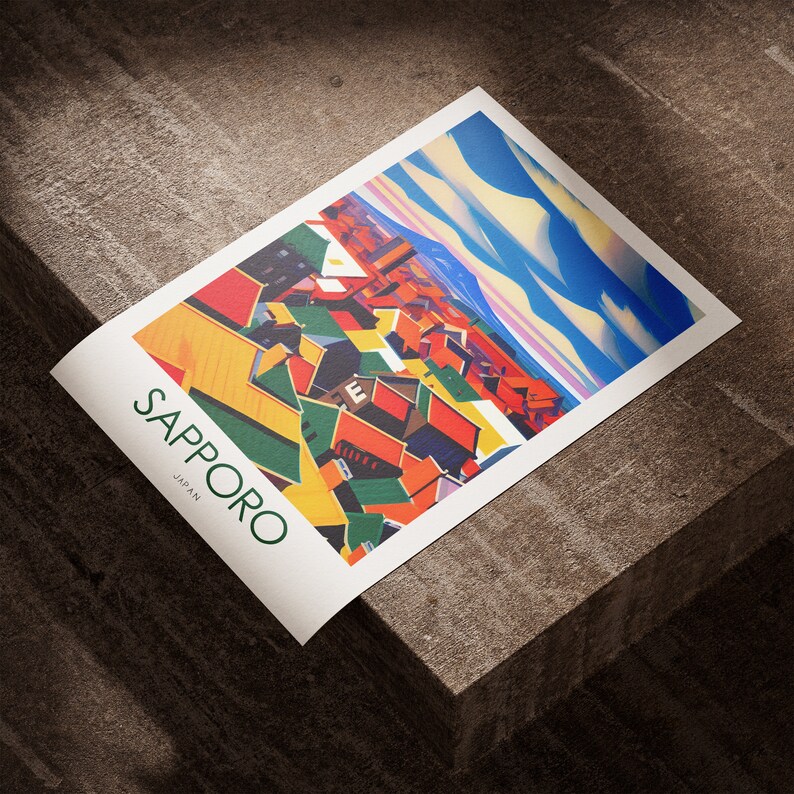 Minimalist Sapporo Poster Japan Poster Japanese Wall Decor - Etsy