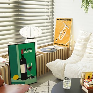 In Vino Veritas POSTER in Wine We Trust Elegant Wine, Modern Art Print ...