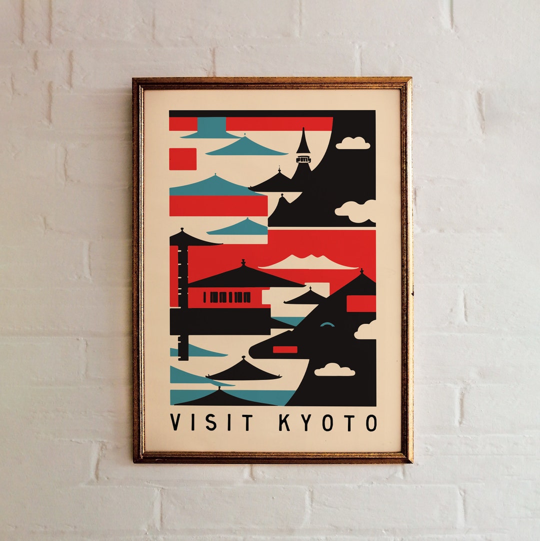 Visit Kyoto Japan Travel POSTER Japanese Landscape Aesthetic Poster ...