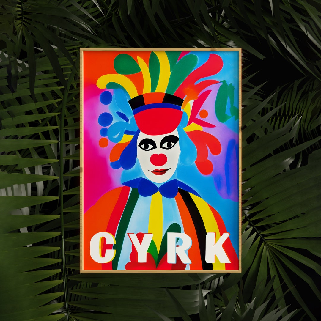 CYRK Polish Circus Poster Retro Advertising Poster Polish School of ...