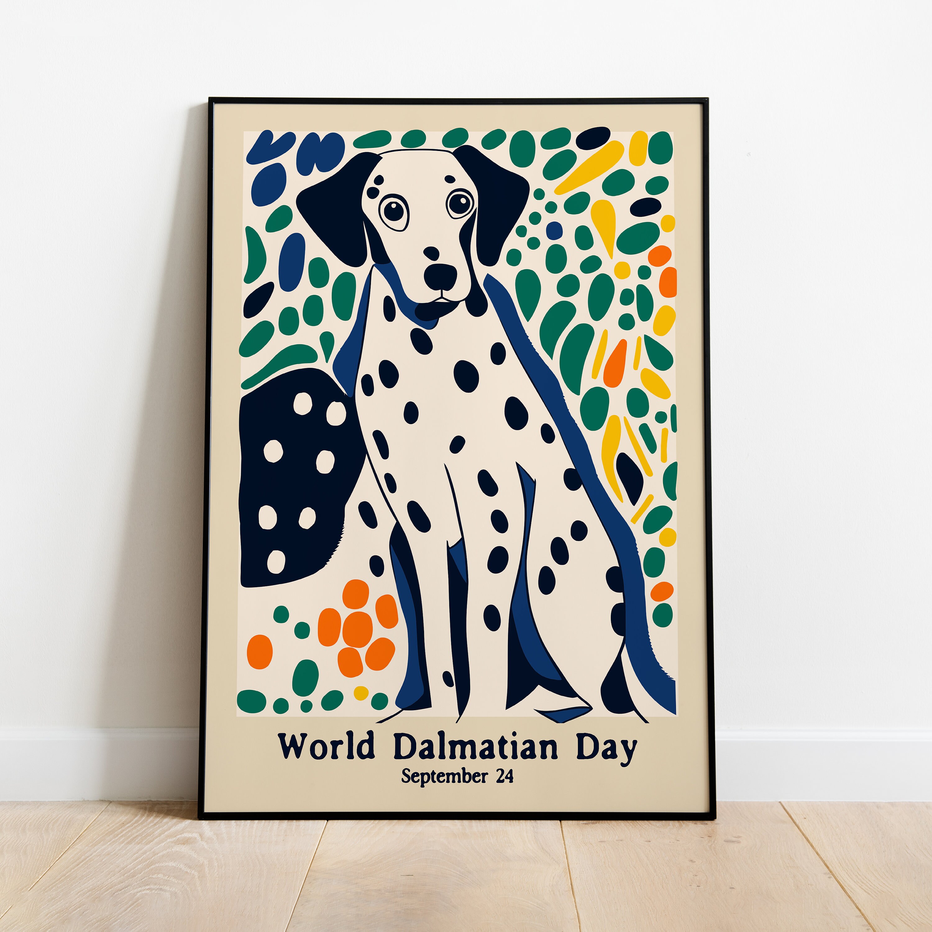 WORLD DALMATIAN DAY Poster Illustrated Portrait Ideal - Etsy