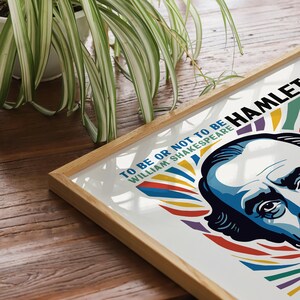 Hamlet Theater Poster - Vibrant Multicolor Art Print - Shakespeare ...