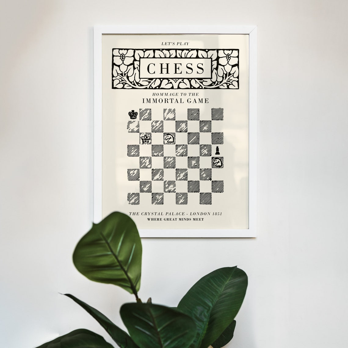 Classy Chess Poster Vintage Chess Art Prints Chess Wall Art - Etsy