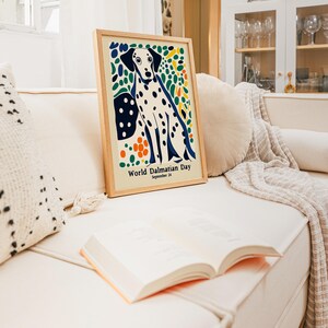 WORLD DALMATIAN DAY Poster - Illustrated Portrait - Ideal Present for ...