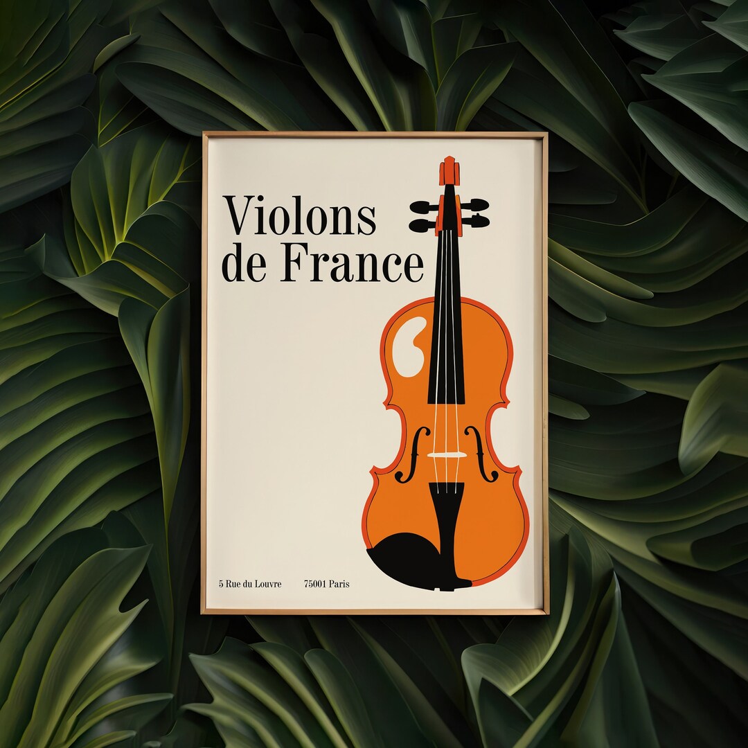 French Violin Maker Poster Perfect for Music Lovers and Art Enthusiasts ...