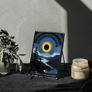 2024 Total Solar Eclipse POSTER | Limited Edition Artistic Poster ...