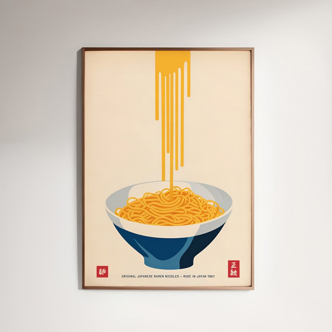 RAMEN NOODLES Poster Vintage Advertising Reproduction - Etsy