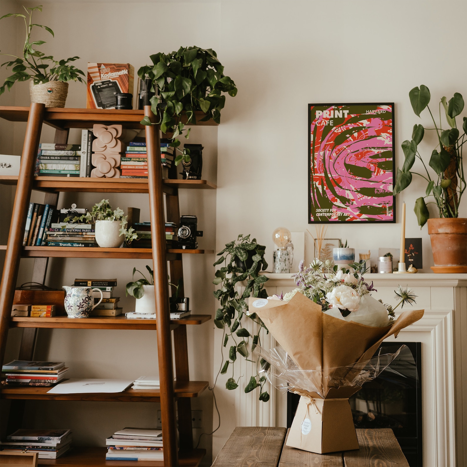 Modern Art Exhibition Poster Society for Contemporary Art - Etsy