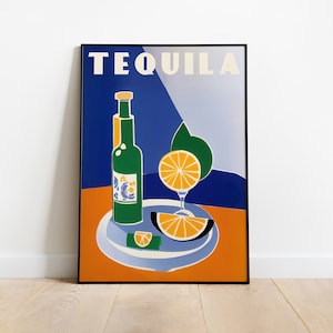 TEQUILA POSTER Retro Advertising Mexican Wall Art 24x36 / 20x30 / 18x24 ...