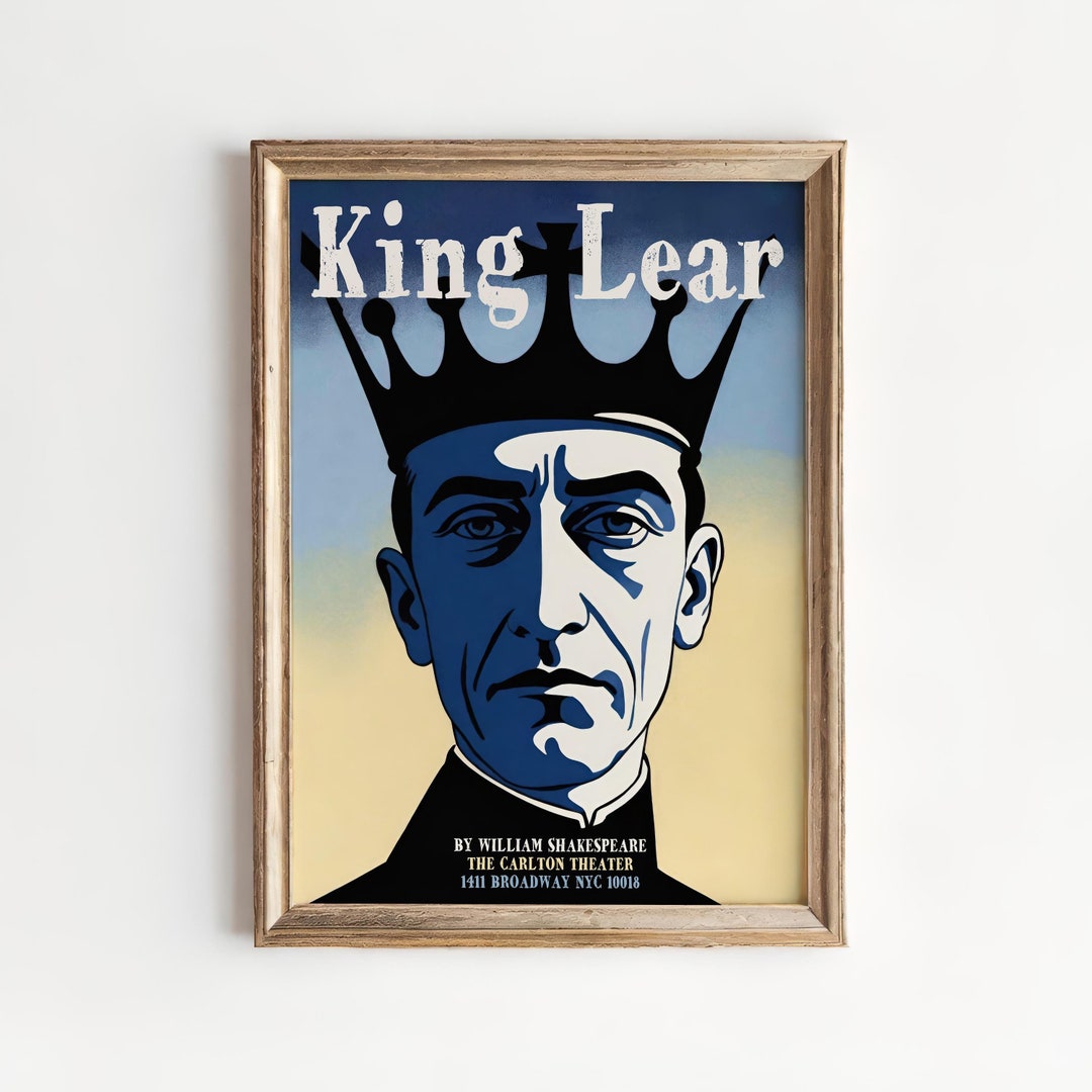 King Lear Theatrical Poster - Classic Shakespeare Play Artwork ...