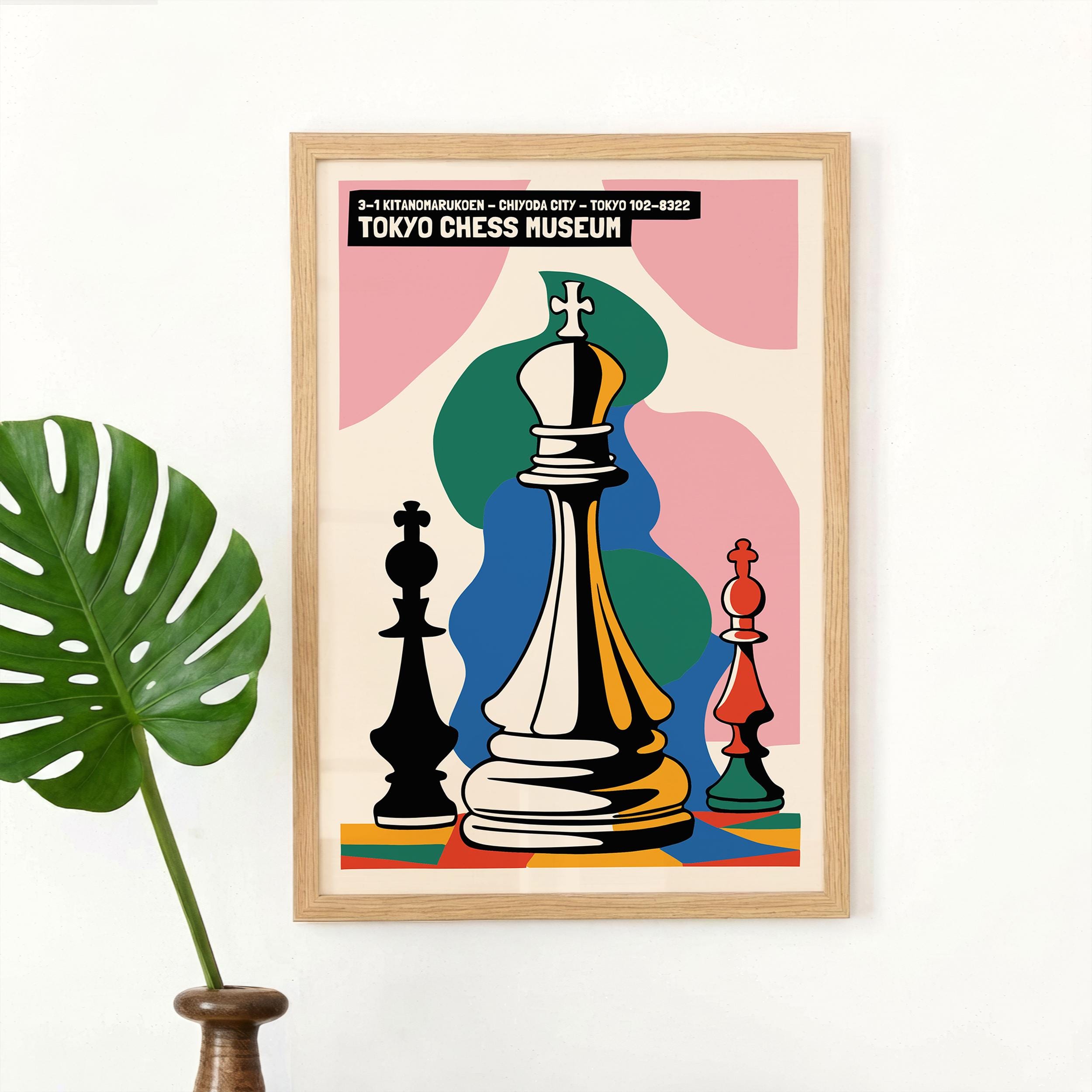 Tokyo Chess Museum Poster - Wall Art Print Decor Home Strategy Game ...