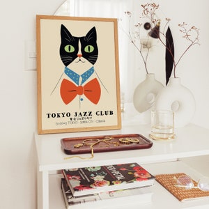 TOKYO JAZZ CLUB Poster - Sumida City - Music Wall Art Prints - Vintage ...