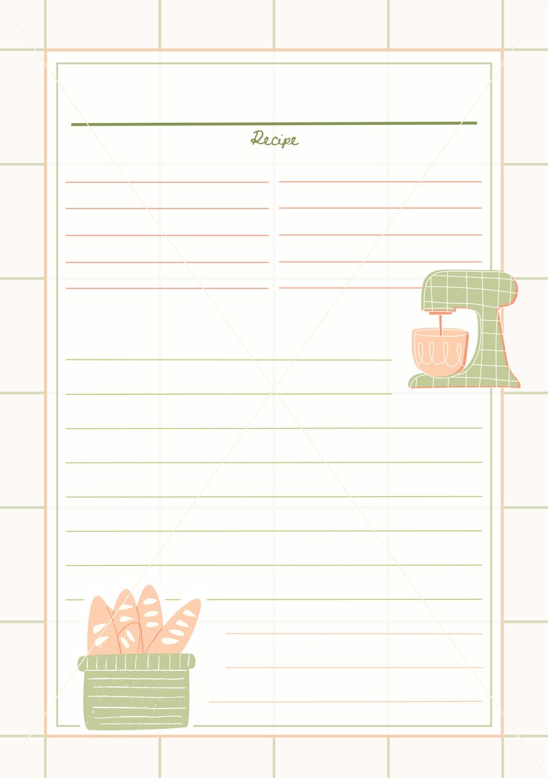 June Moon Recipe Card Printable - Etsy
