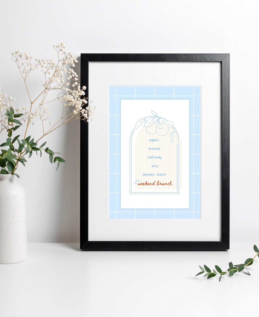 Abstract Monday, Tuesday, Brunch Printable - Etsy