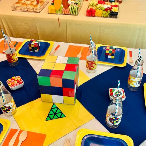 Rubik's Cube Party Printables Package - Etsy