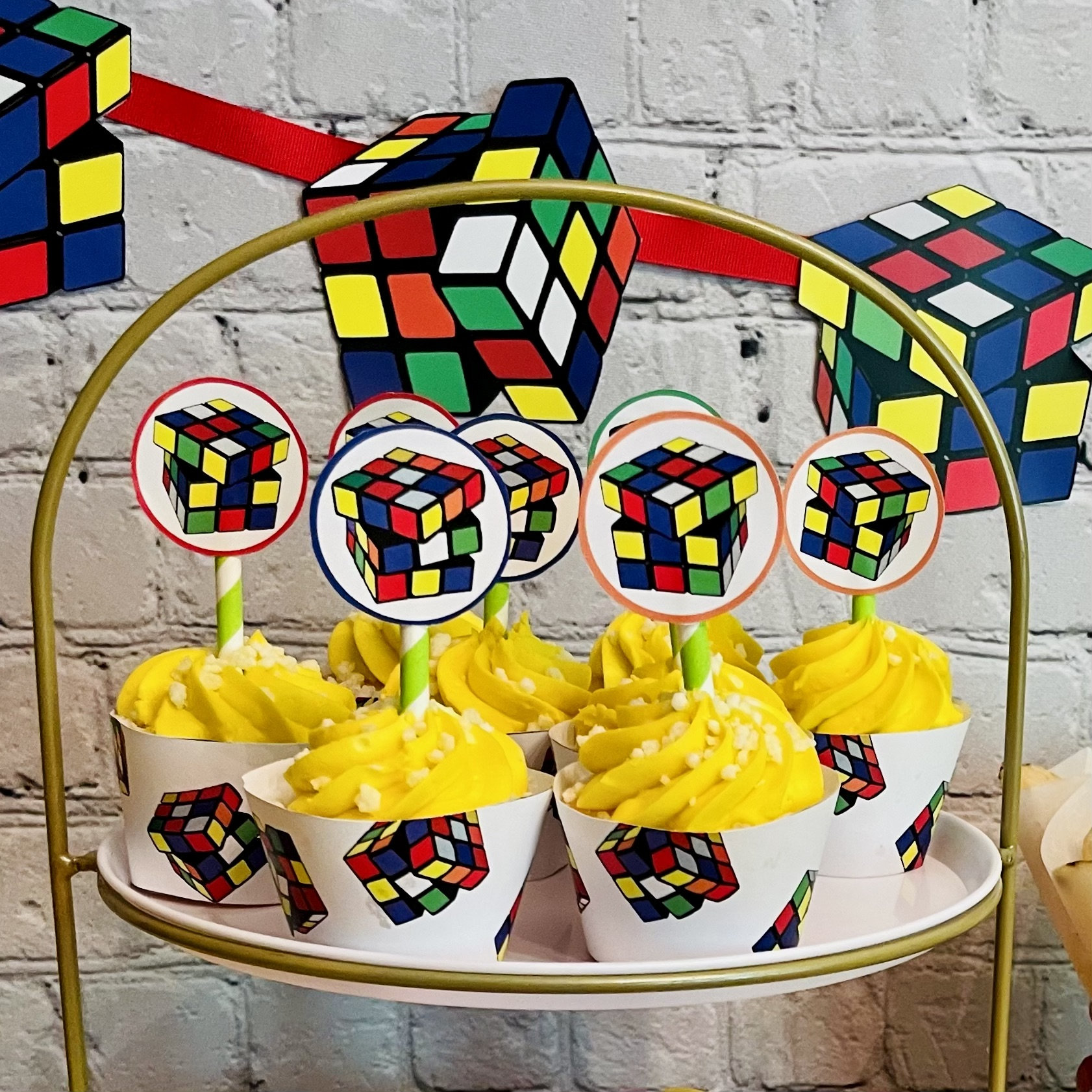 Rubik's Cube Party Printables Package - Etsy