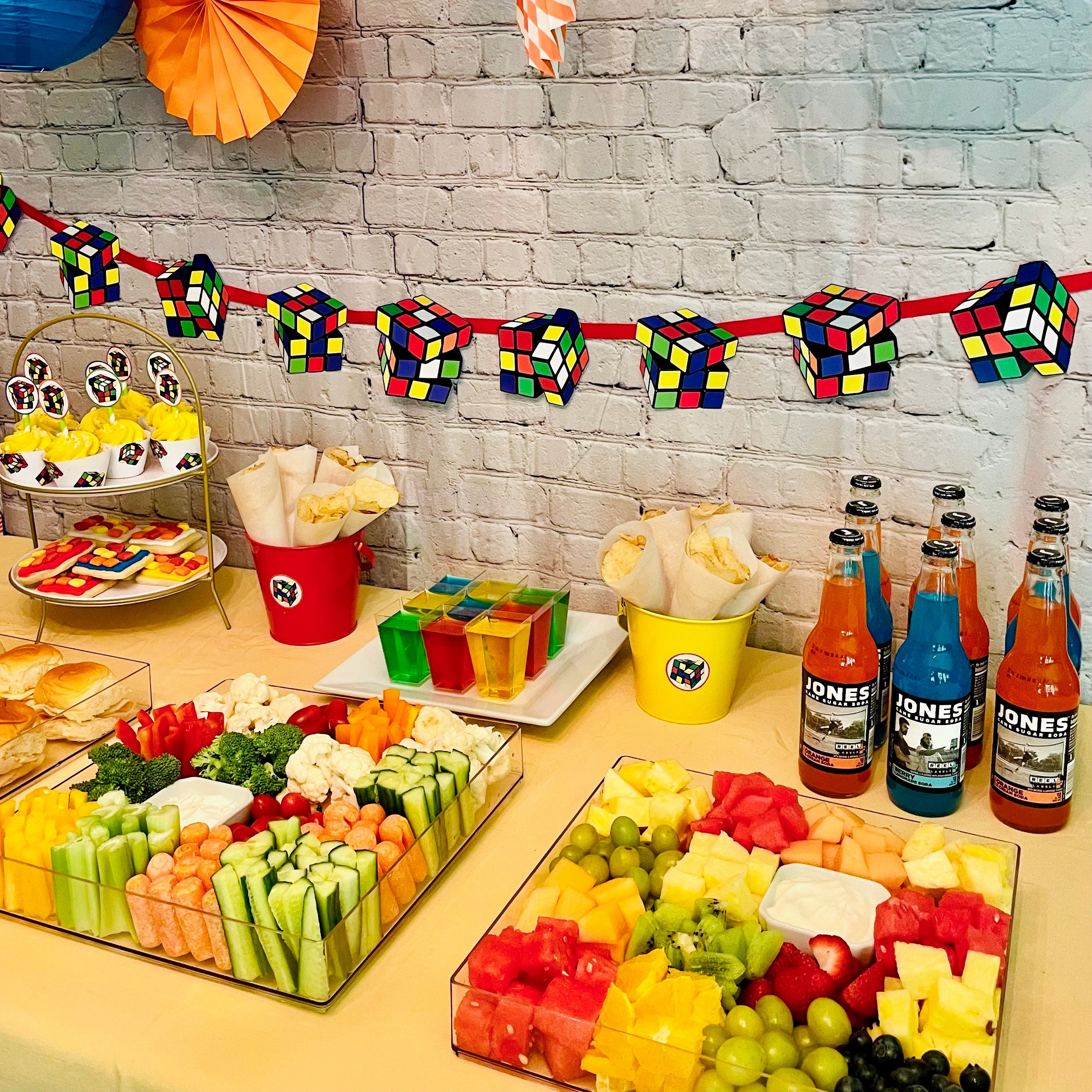 Rubik's Cube Party Printables Package - Etsy